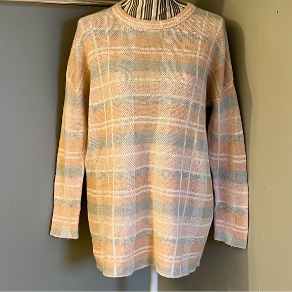 Lou & Grey | Sweaters | Lou Grey Womens Sweater Long Sleeve Pink Gray ...